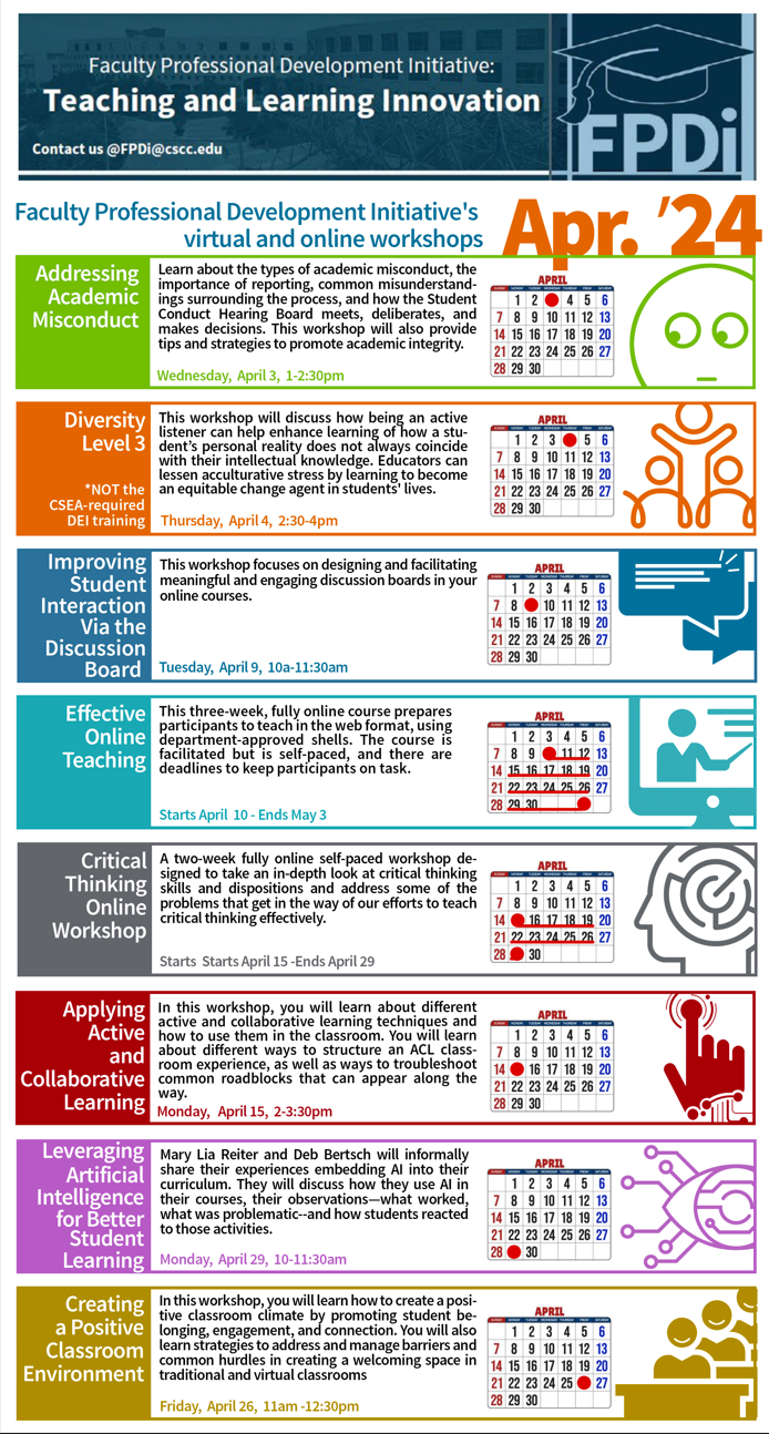 Additional FPDi workshops scheduled | Columbus State Community College