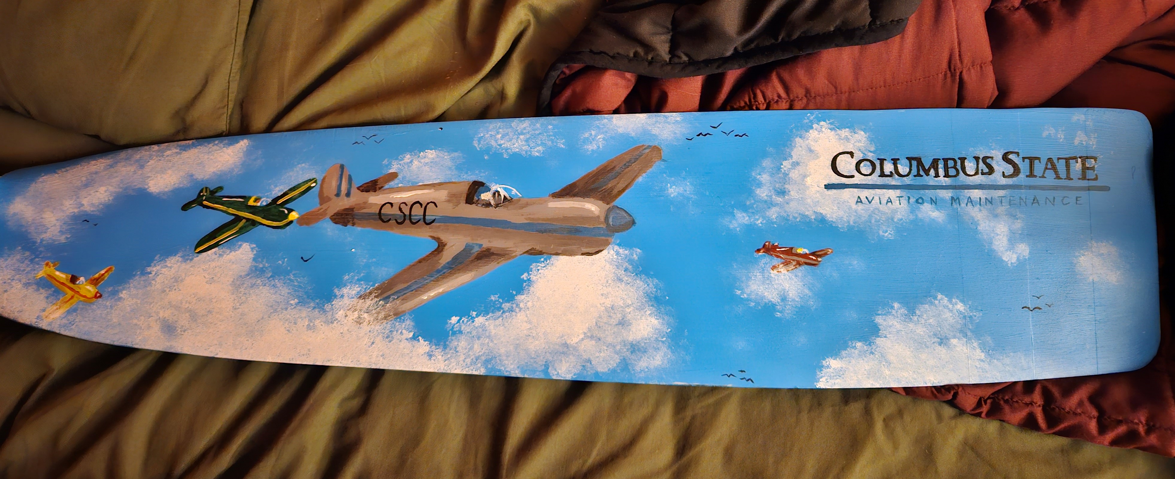 Students paint for Aviation program; Leeman painting in upcoming ...